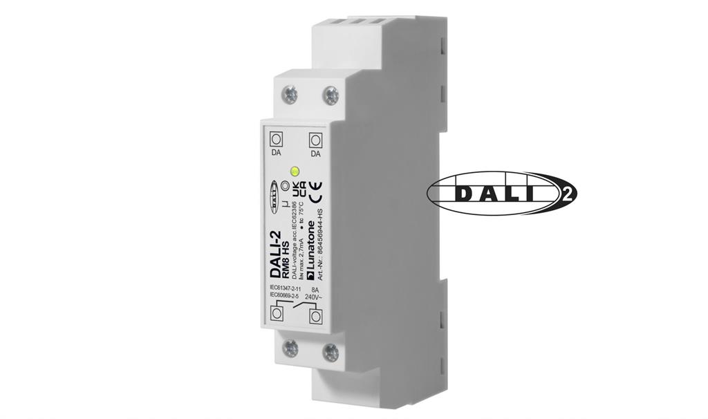 DALI-2 RM8 relemodul DIN DIN skinnemontering - Nortronic AS